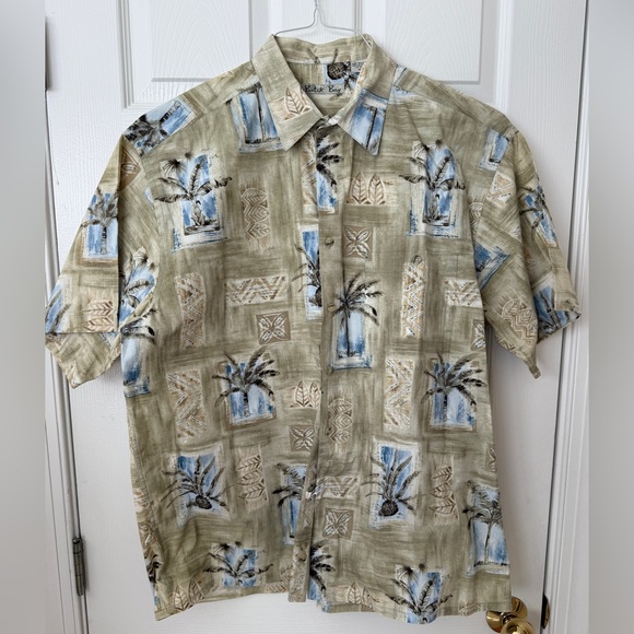 batik bay | Shirts | Vintage Batik Bay Island Style Palm Trees ...